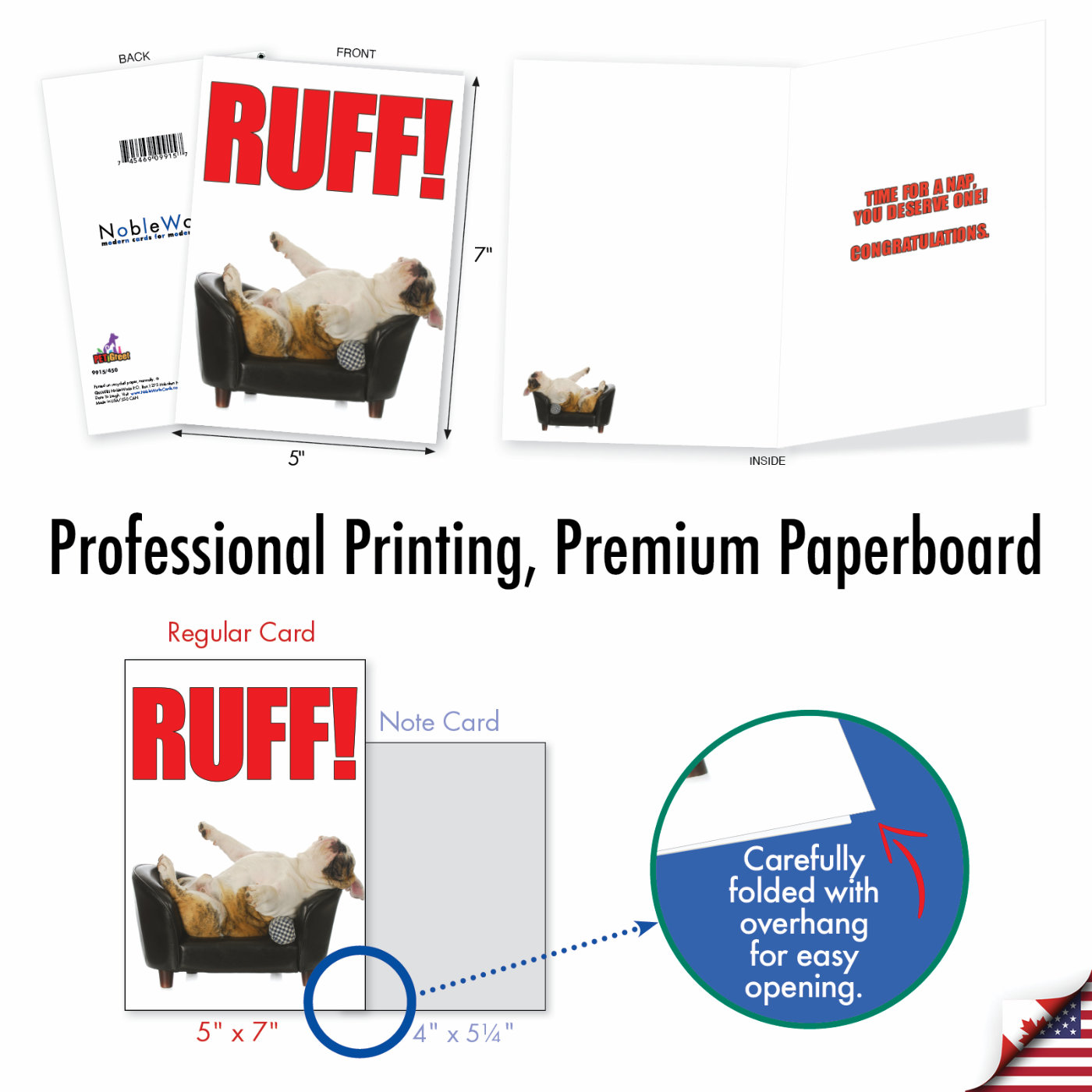 Ruff Congrats Redrocket Congratulations Paper Card