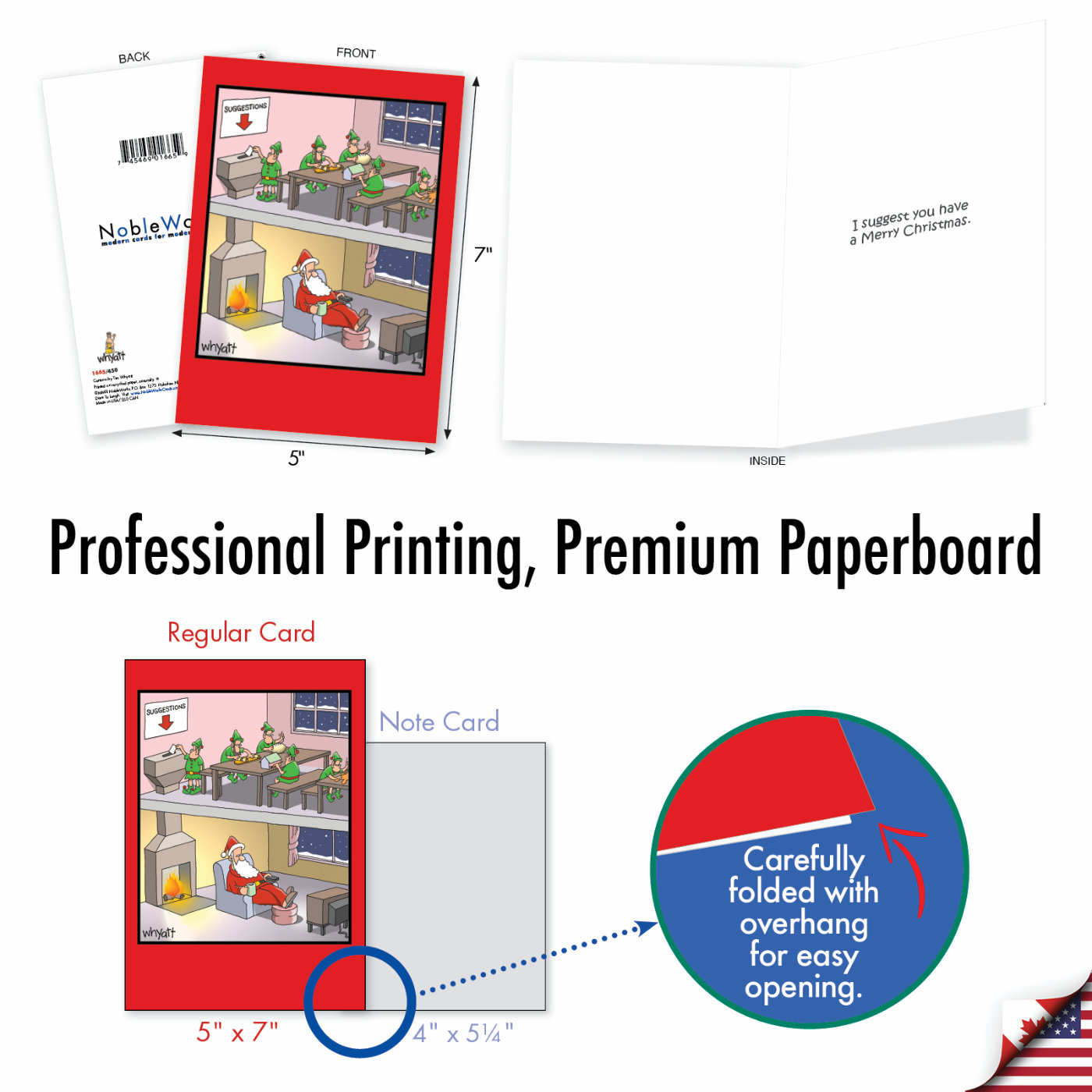 Santa Suggestion Box: Humor Christmas Card