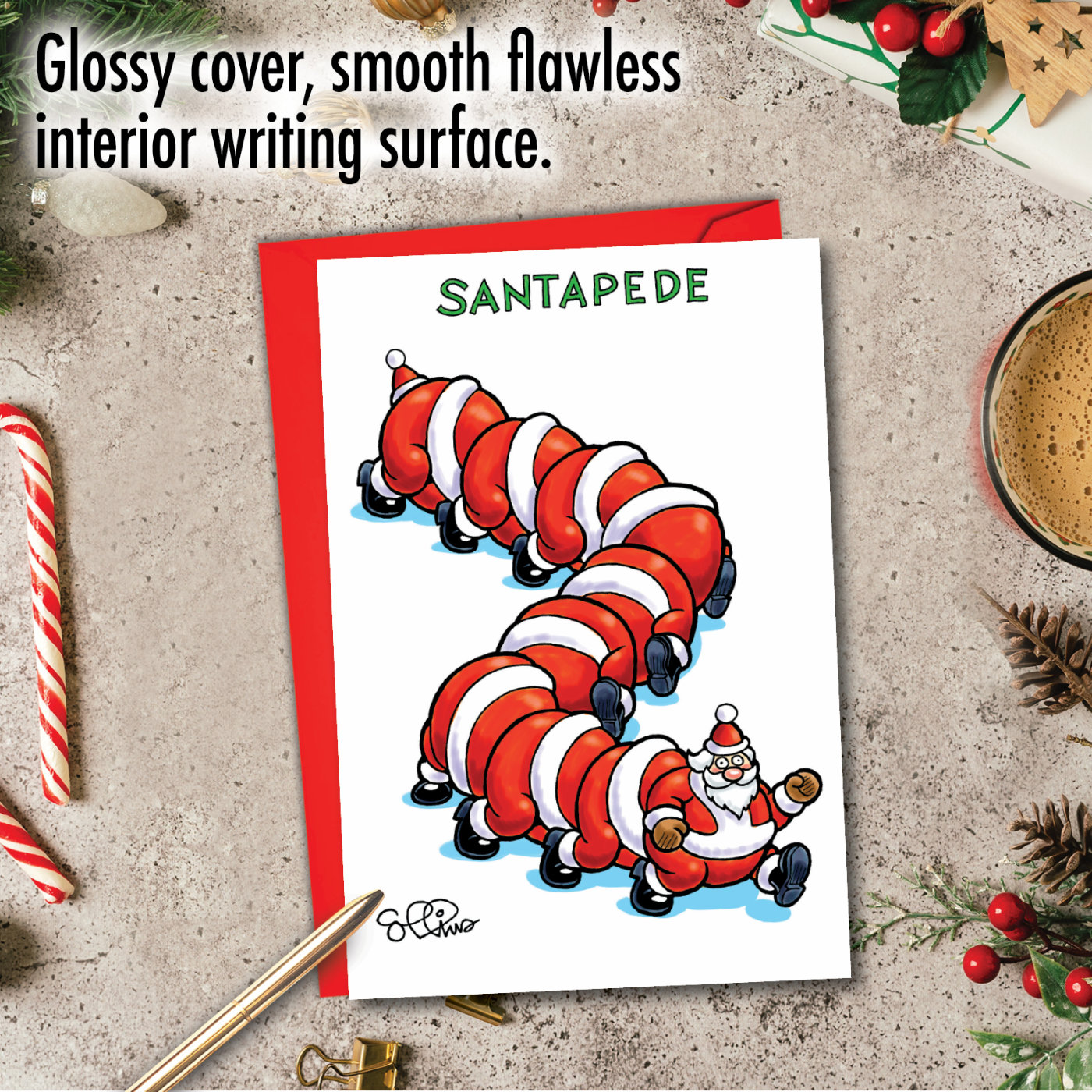 Santapede: Funny Christmas Card