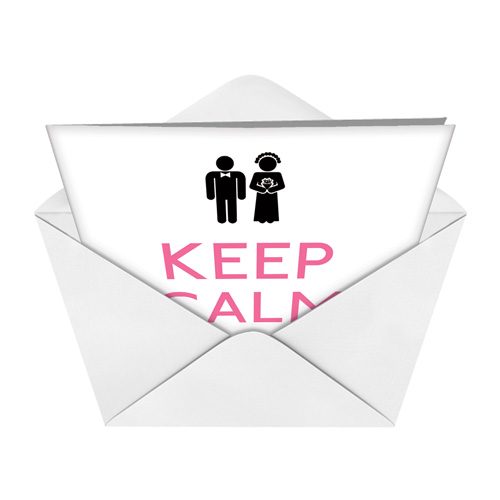 Say I Do Red Rocket Wedding Paper Card