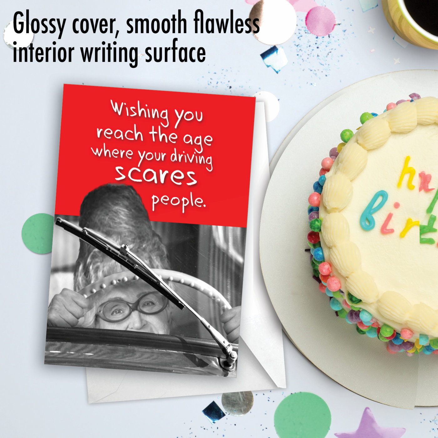 Scary Driver: Funny Birthday Greeting Card