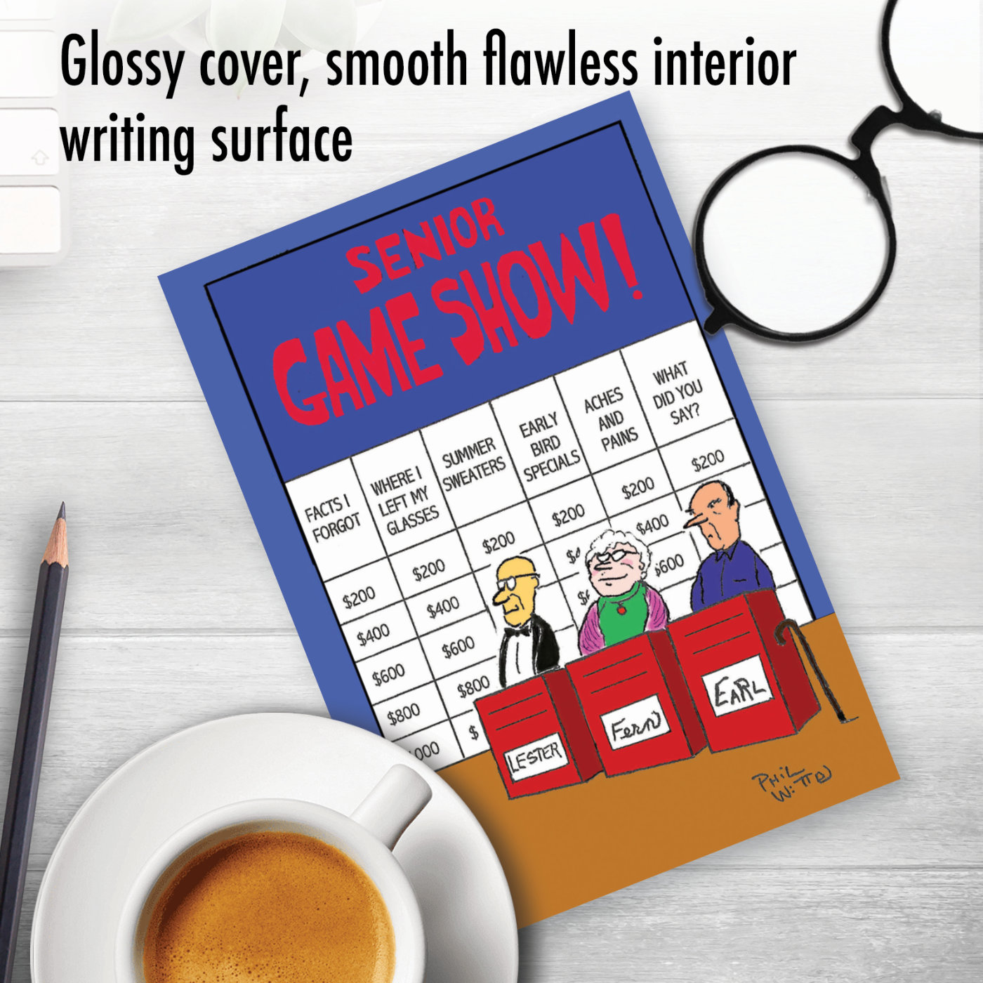 Senior Game Show: Funny Blank Greeting Card