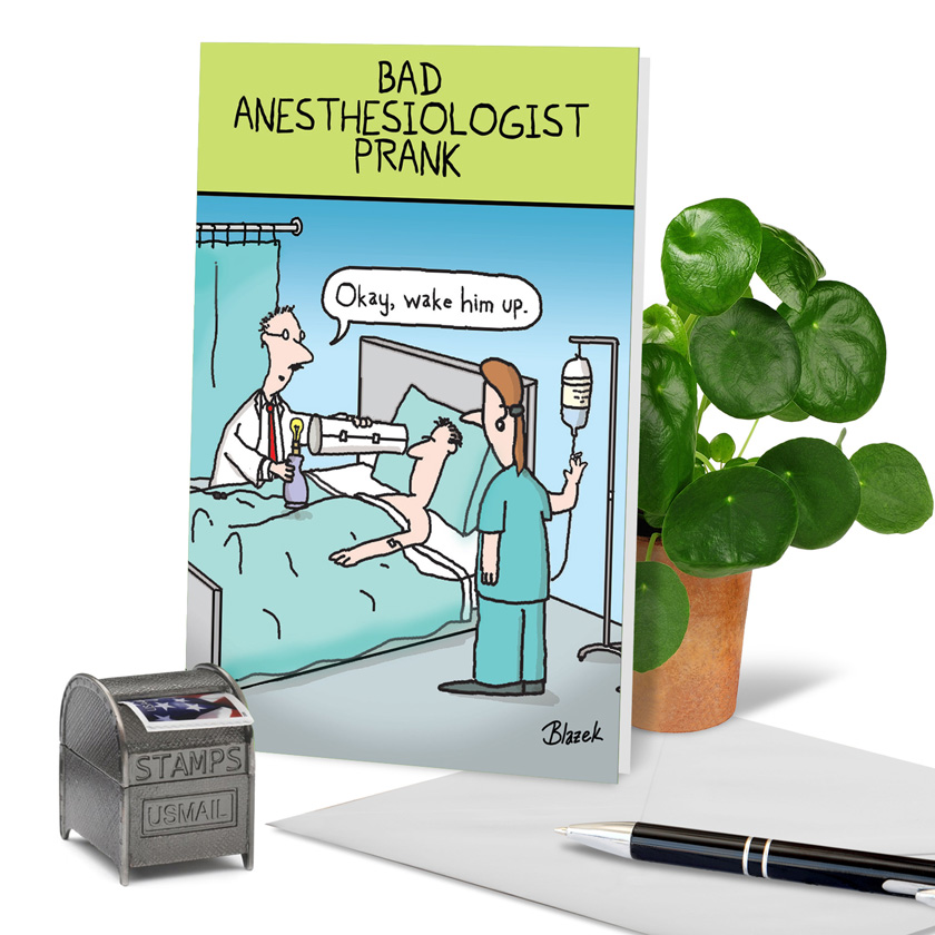 Sick Prank - Humorous Get-Well Greeting Card