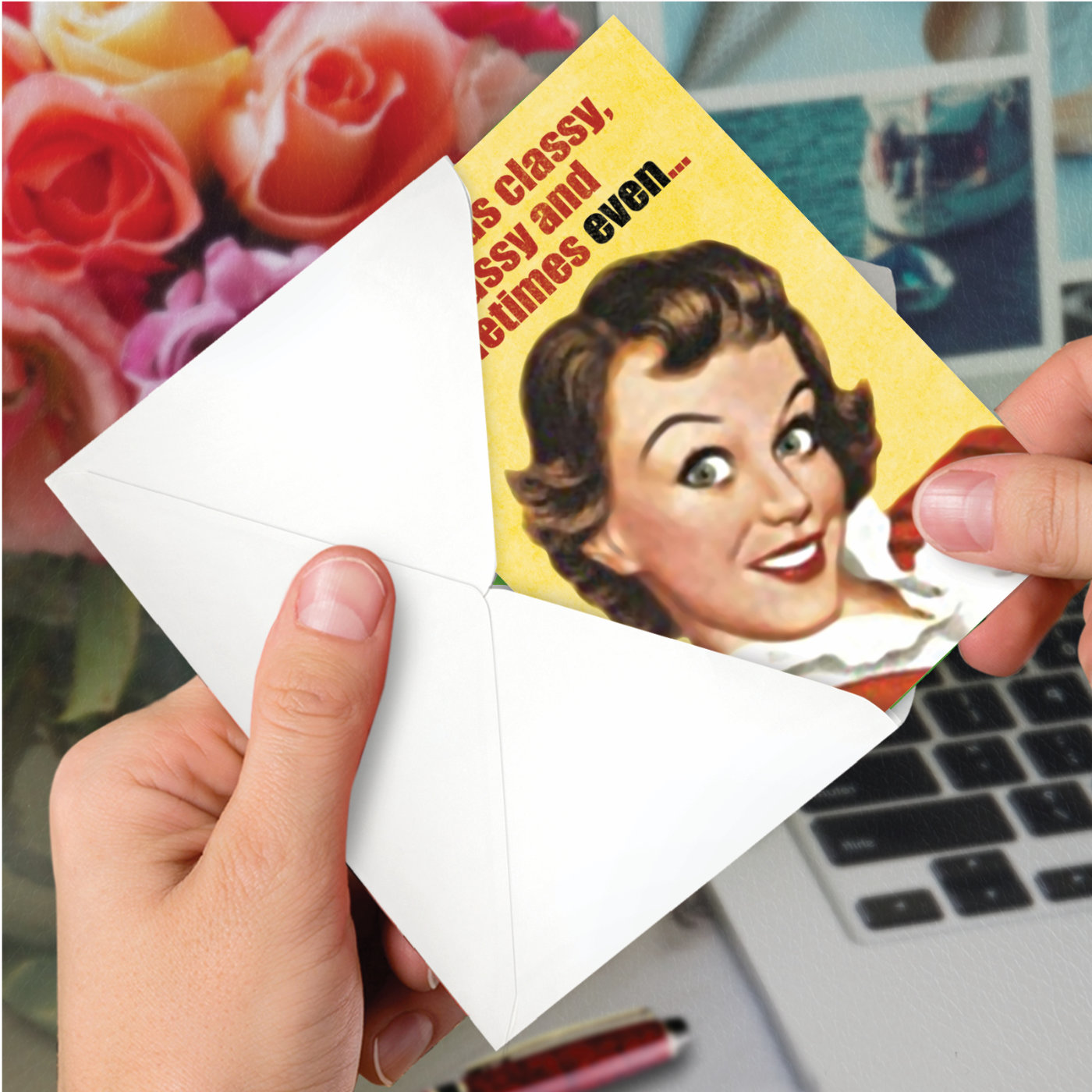 Smart Assy: Humor Birthday Greeting Card for Women
