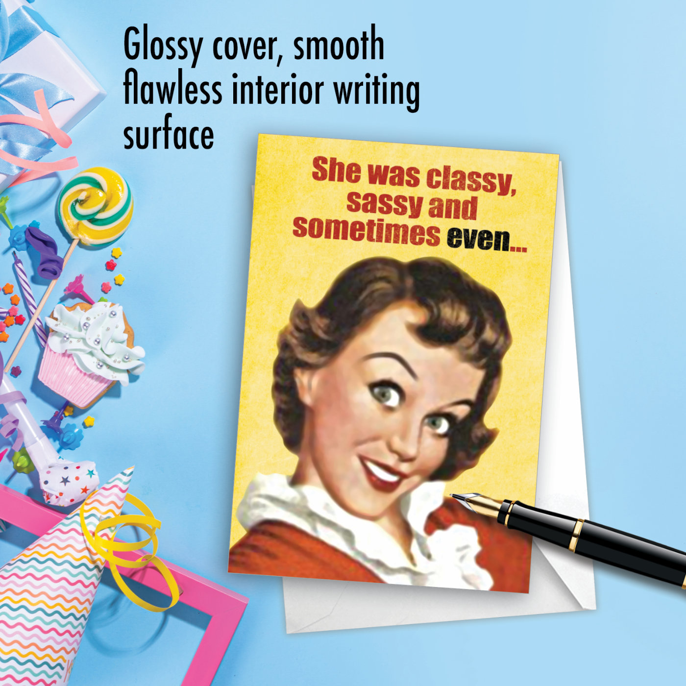 Smart Assy: Humor Birthday Greeting Card for Women