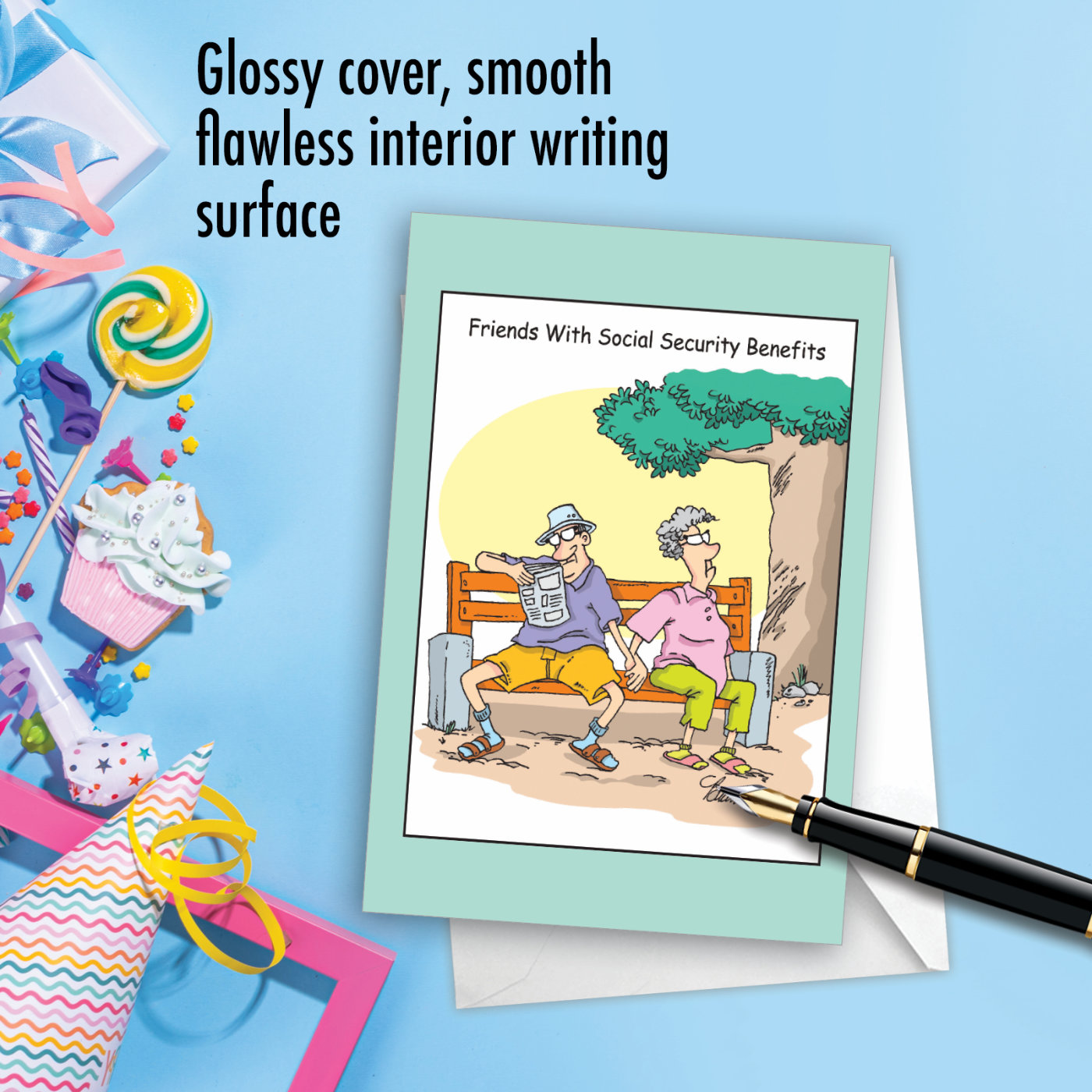 Social Security Benefits: Funny Birthday Card