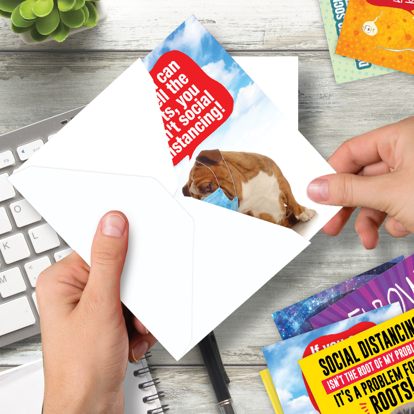 Socially Distanced: Hilarious Friendship Assortment of 10 Cards