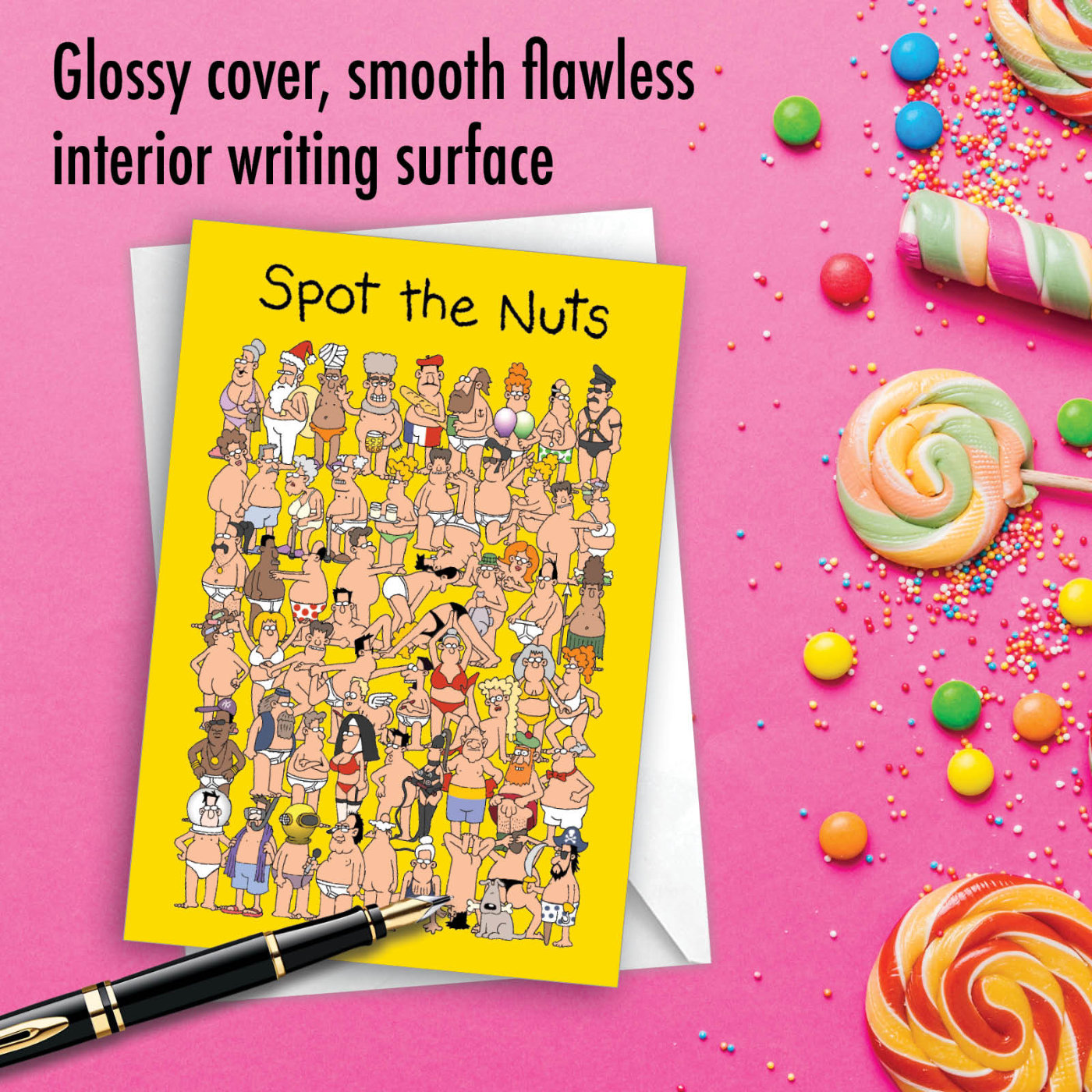 Spot the Nuts: Funny Birthday Greeting Card