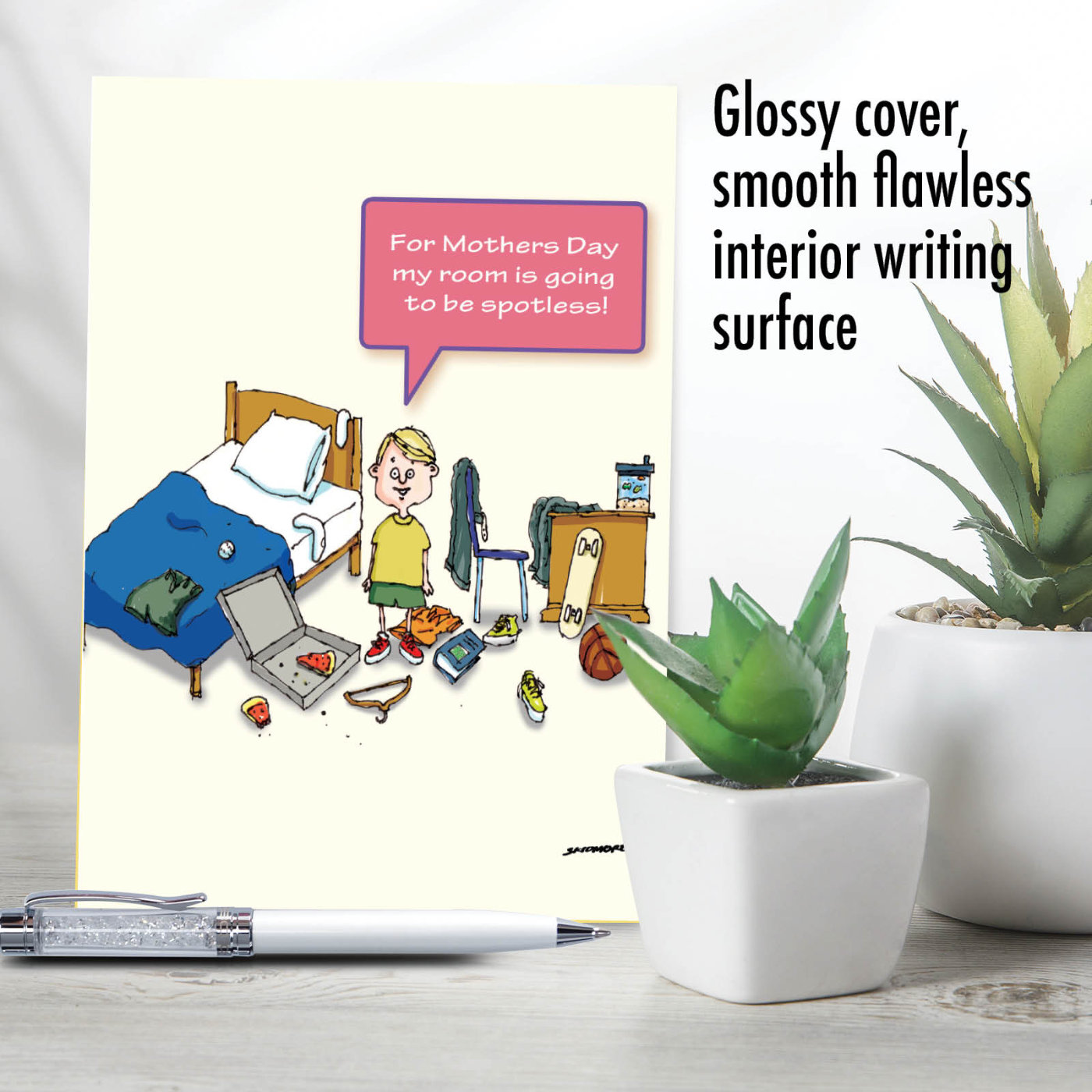 Spotless Room: Funny Mother's Day Card