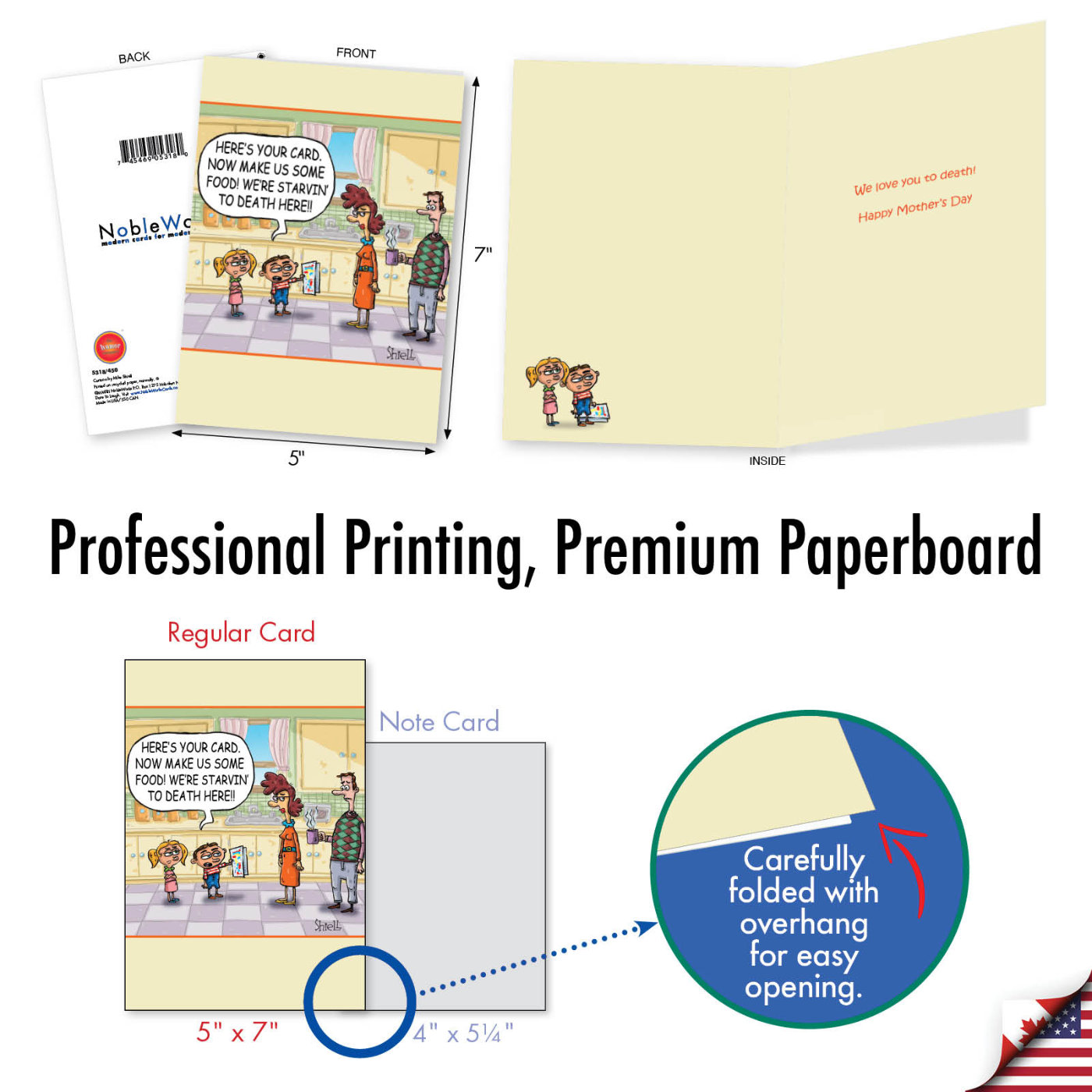 Starving to Death: Humor Mother's Day Greeting Card