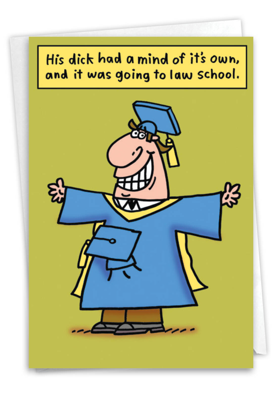 Steves Dick: Funny Graduation Greeting Card for Men