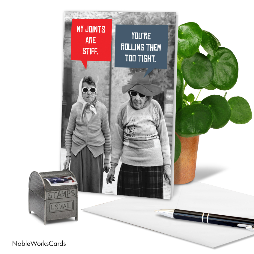 Stiff Joints: Humorous Birthday Boxed Set of 3 Cards