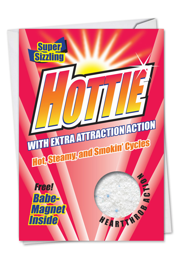 Super Sizzling Hottie Valentine's Day Greeting Card