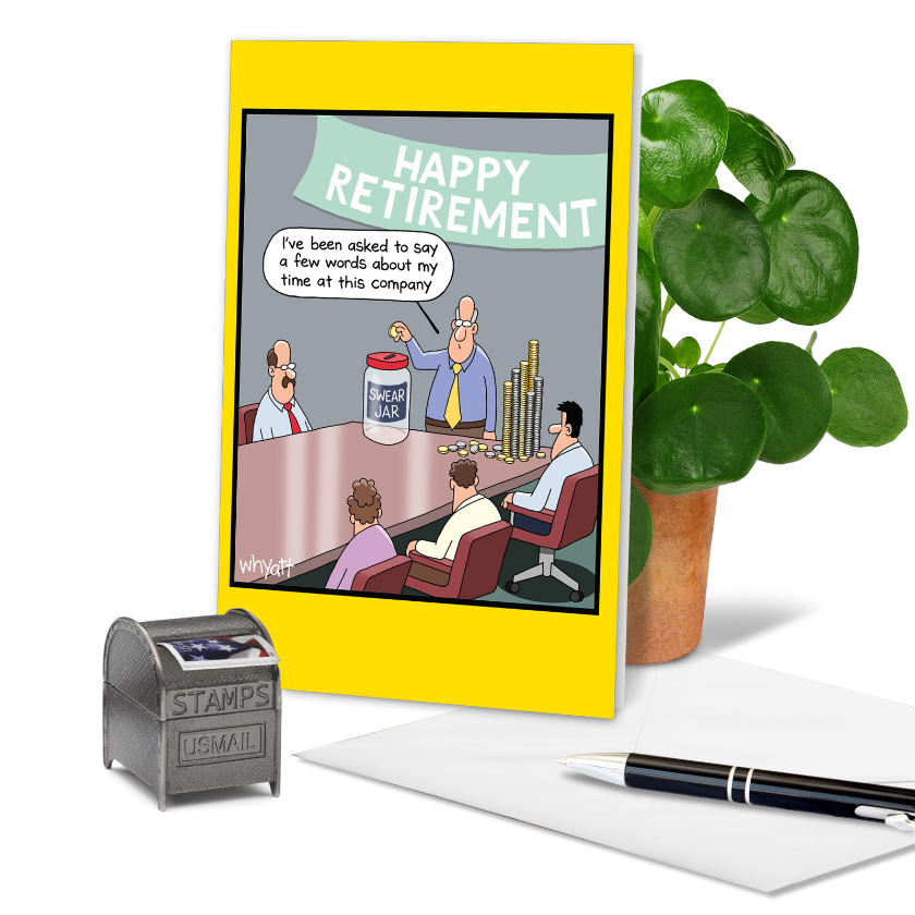 Swear Jar: Funny Retirement Card