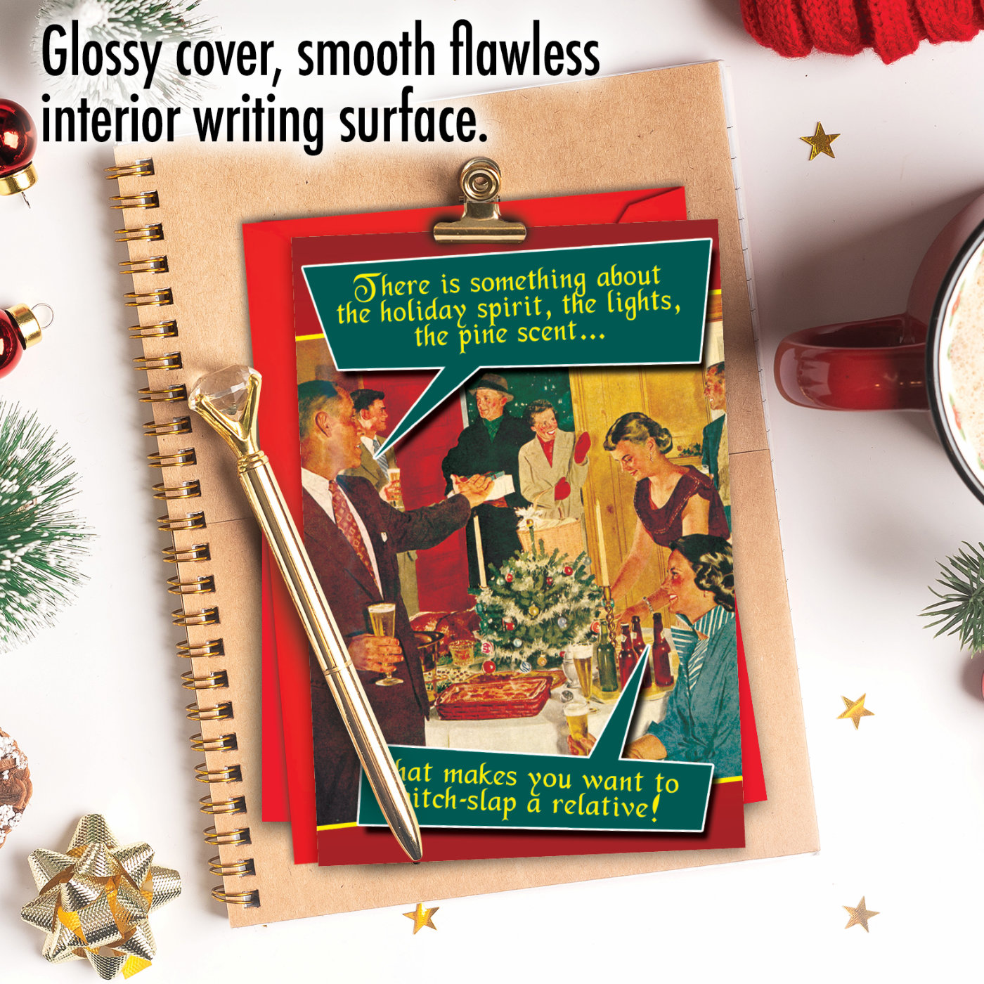 The Holiday Spirit: Funny Christmas Greeting Card