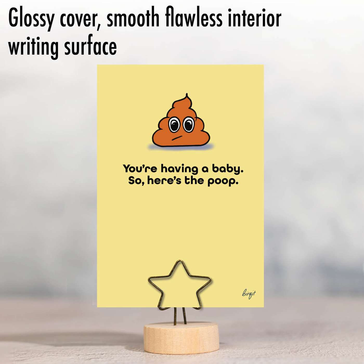 The Poop: Funny Baby Card