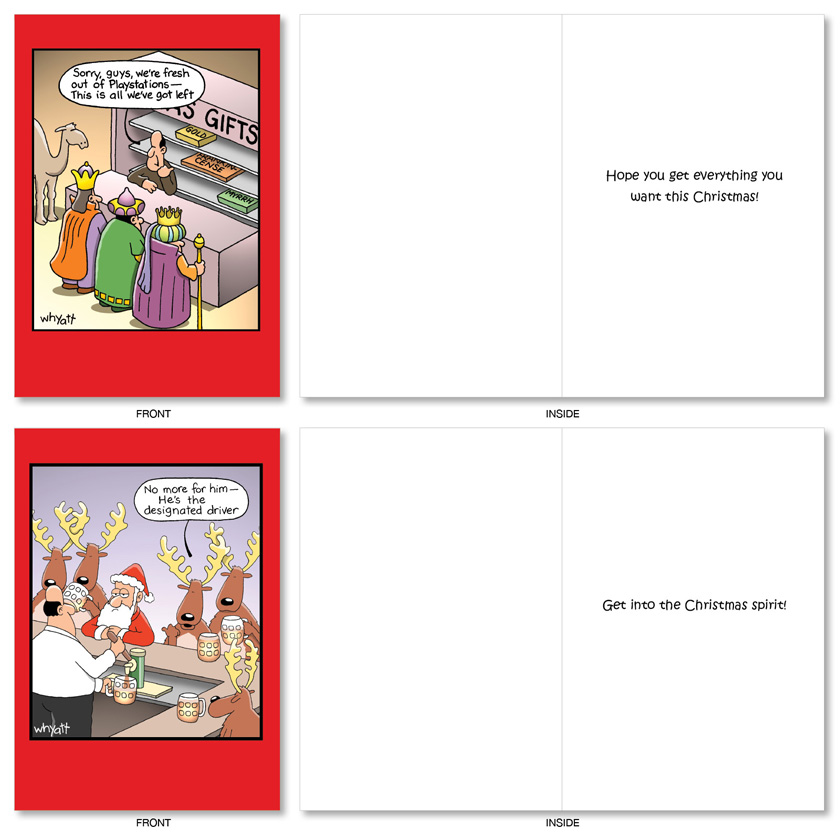 Tim Whyatt's Christmas Crack-Ups: Funny Assorted Set of Cards