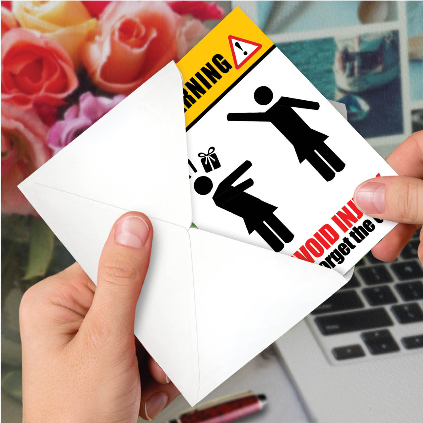 To Avoid Injury: Humor Birthday Greeting Card