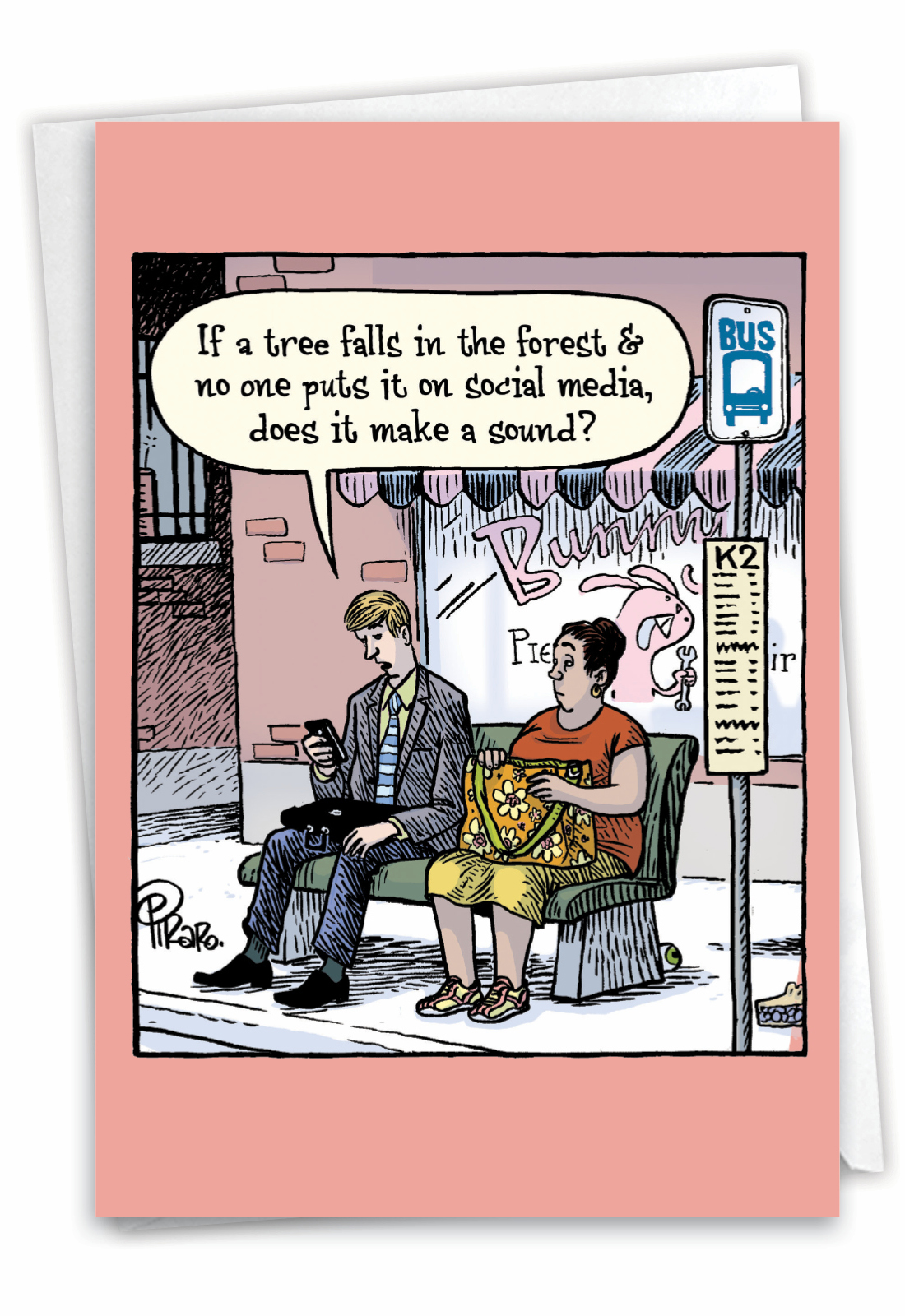 Tree In Forest: Humor Birthday Card