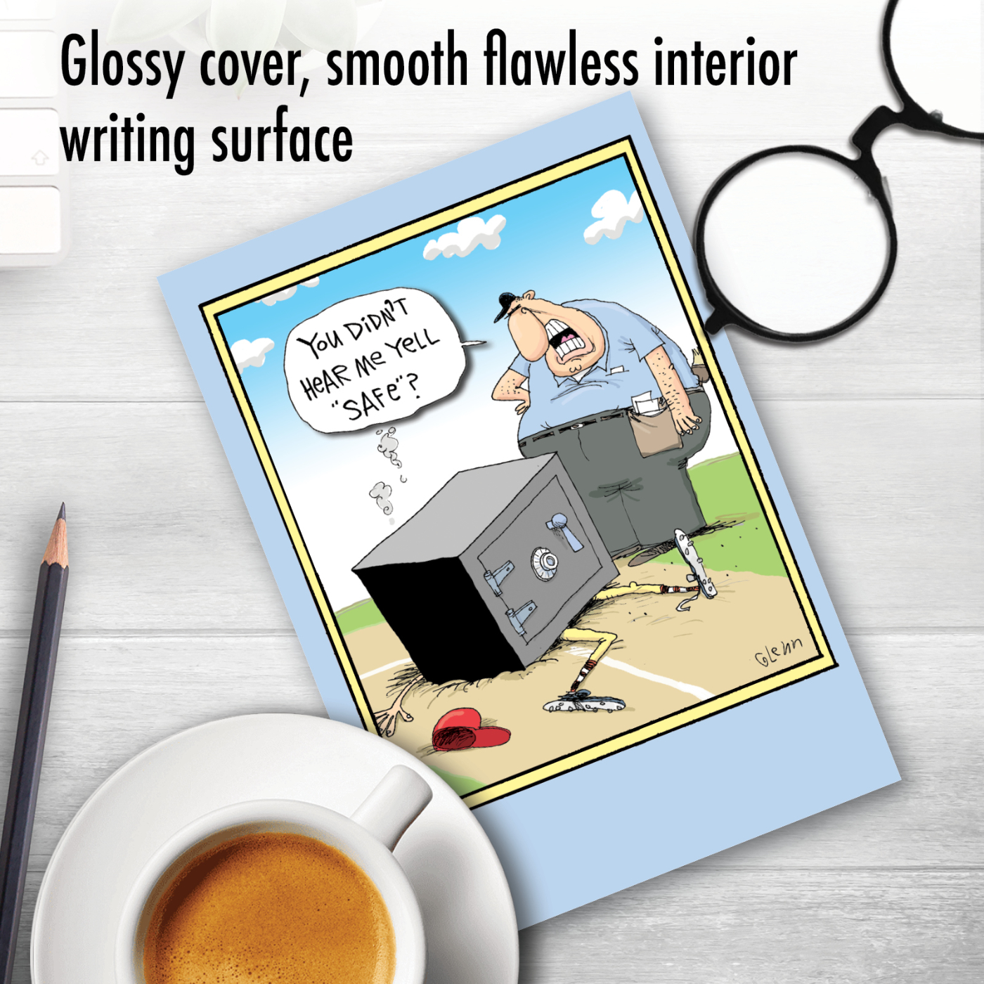 Umpire Safe: Humor Blank Greeting Card