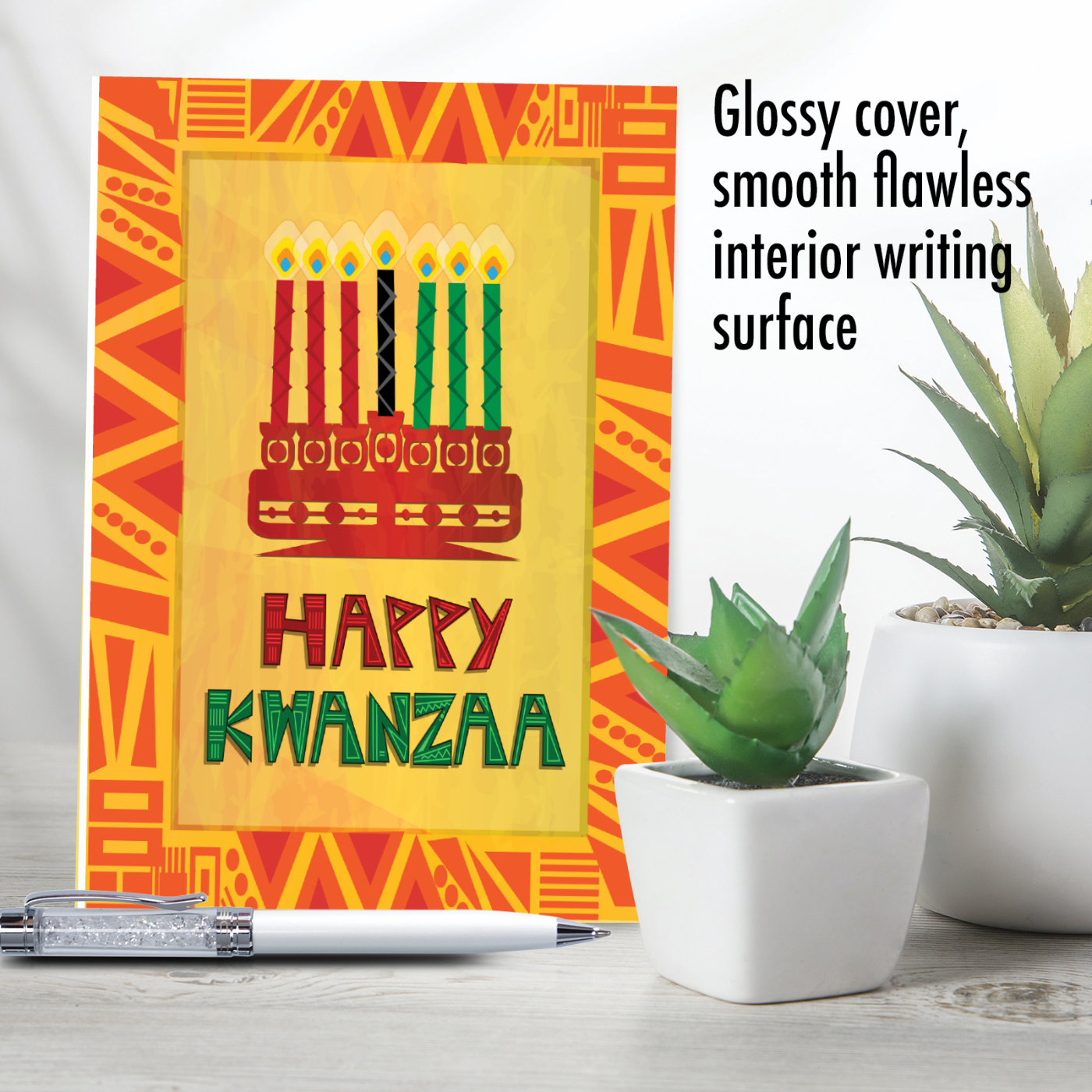 Unity and Peace: Stylish Kwanzaa Card
