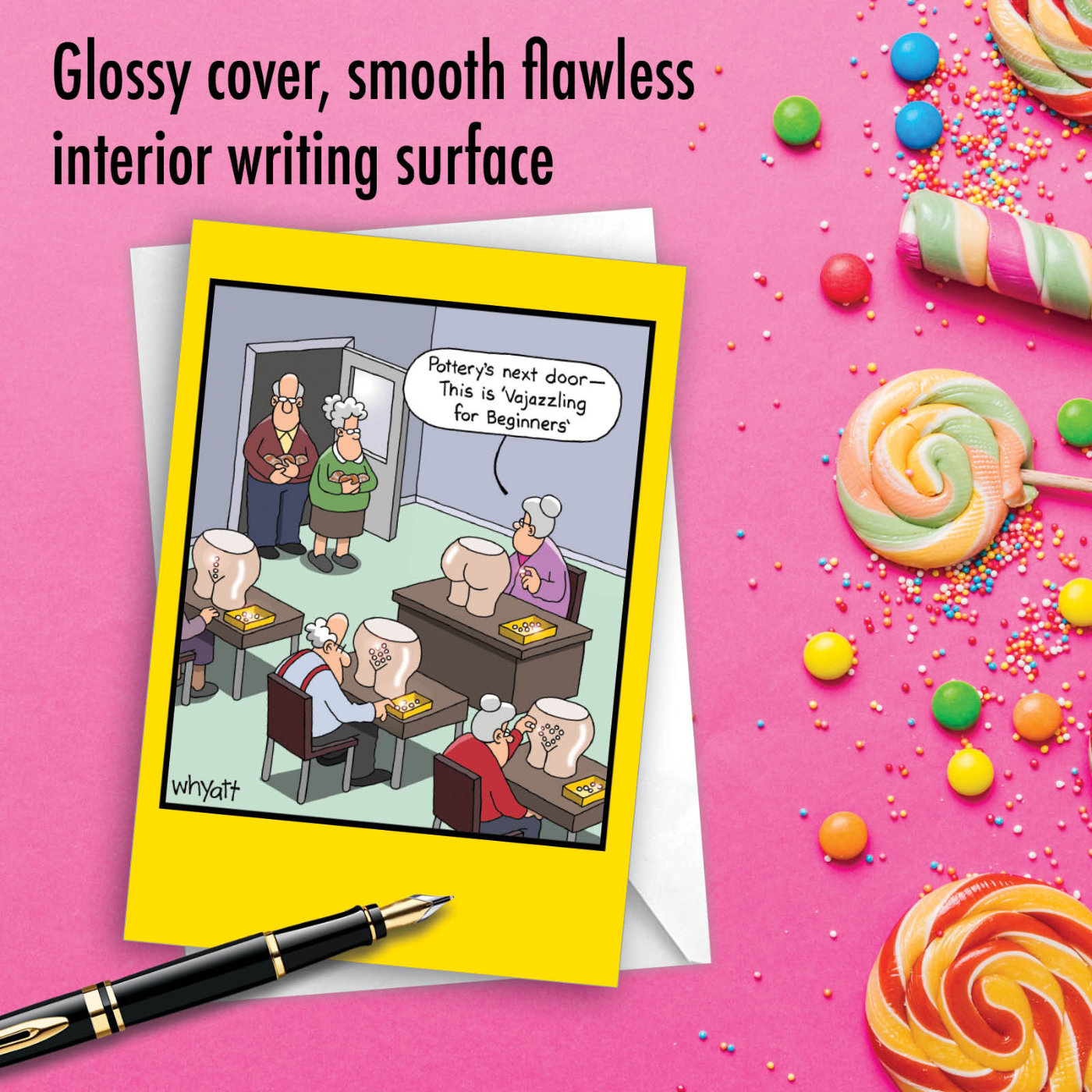 Vajazzling Class: Funny Birthday Greeting Card