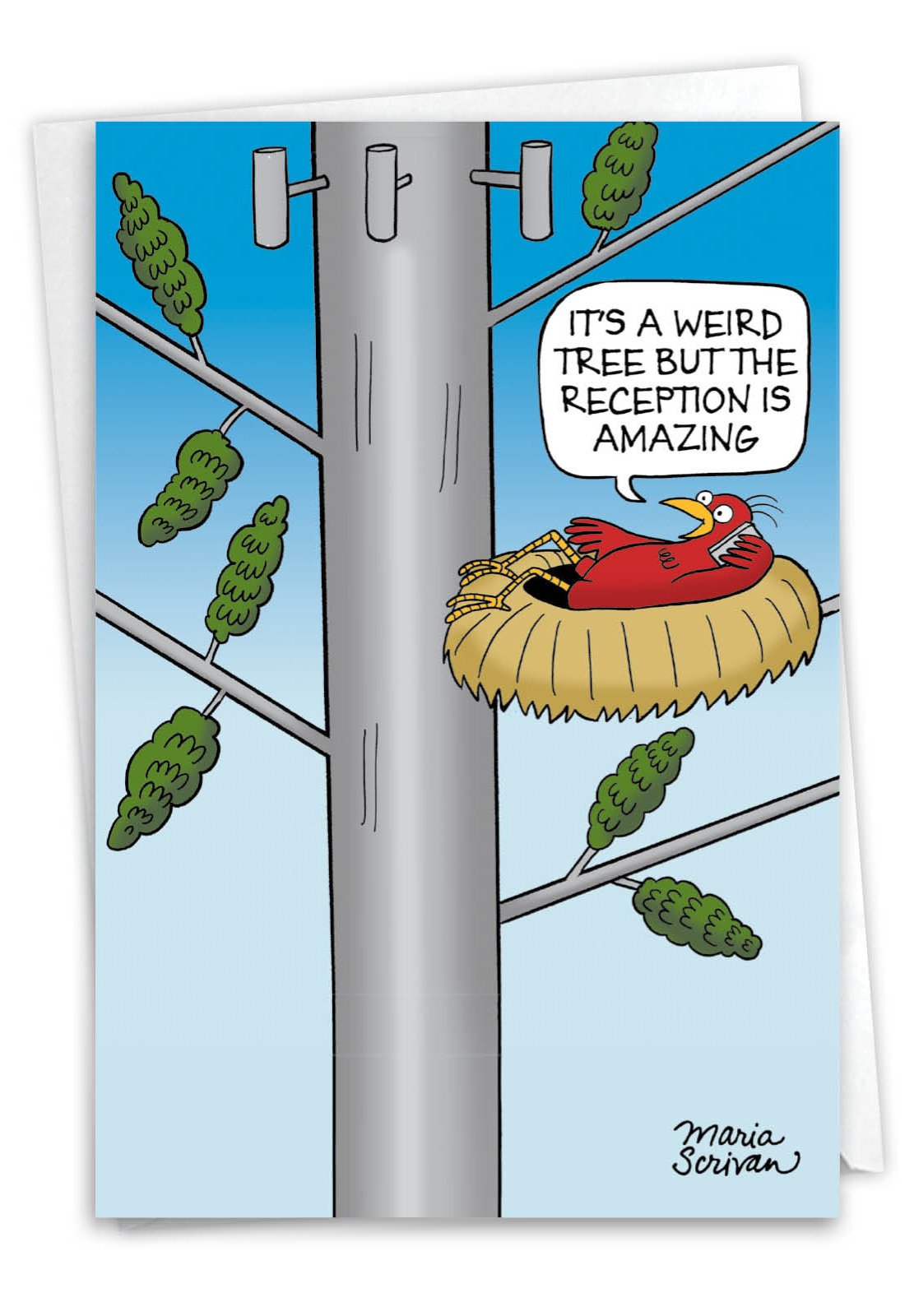 Weird Tree: Humor Birthday Card