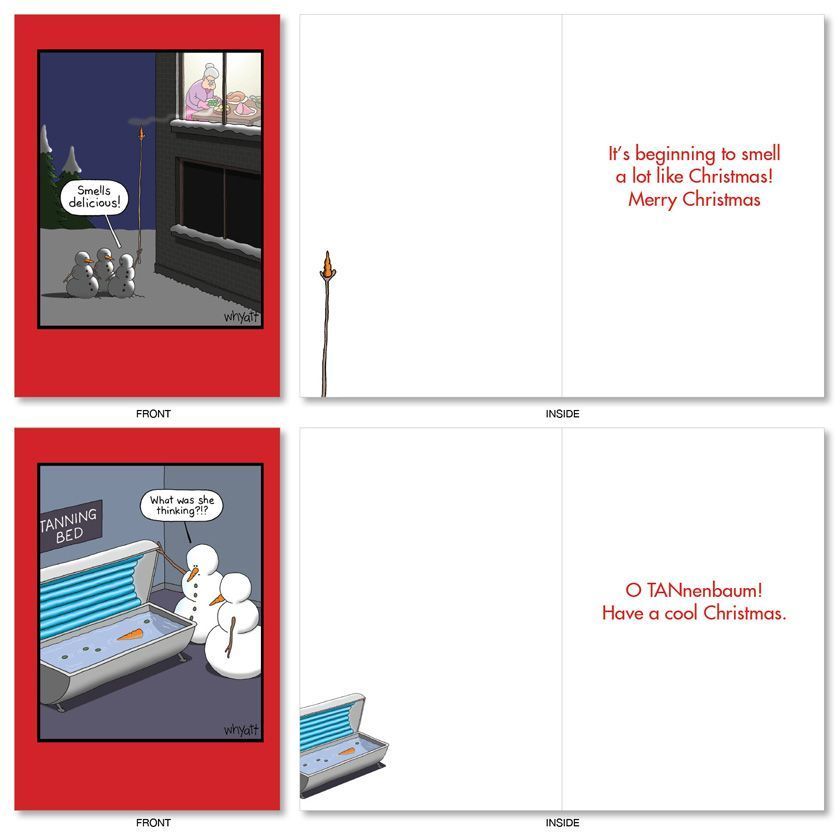 Whyatt's World Christmas: Funny Christmas Assortment Of Cards