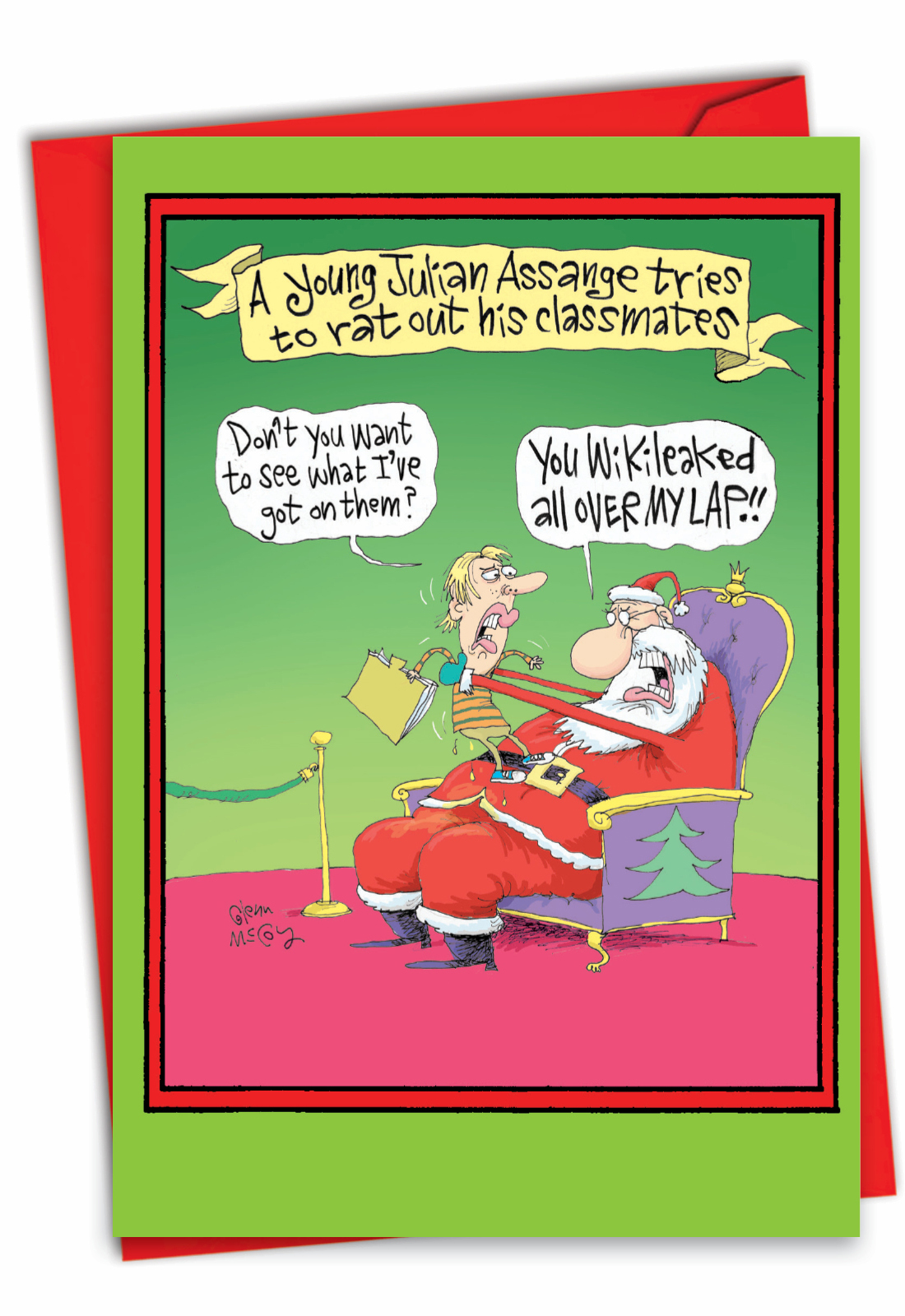 Wikileaked: Funny Christmas Greeting Card