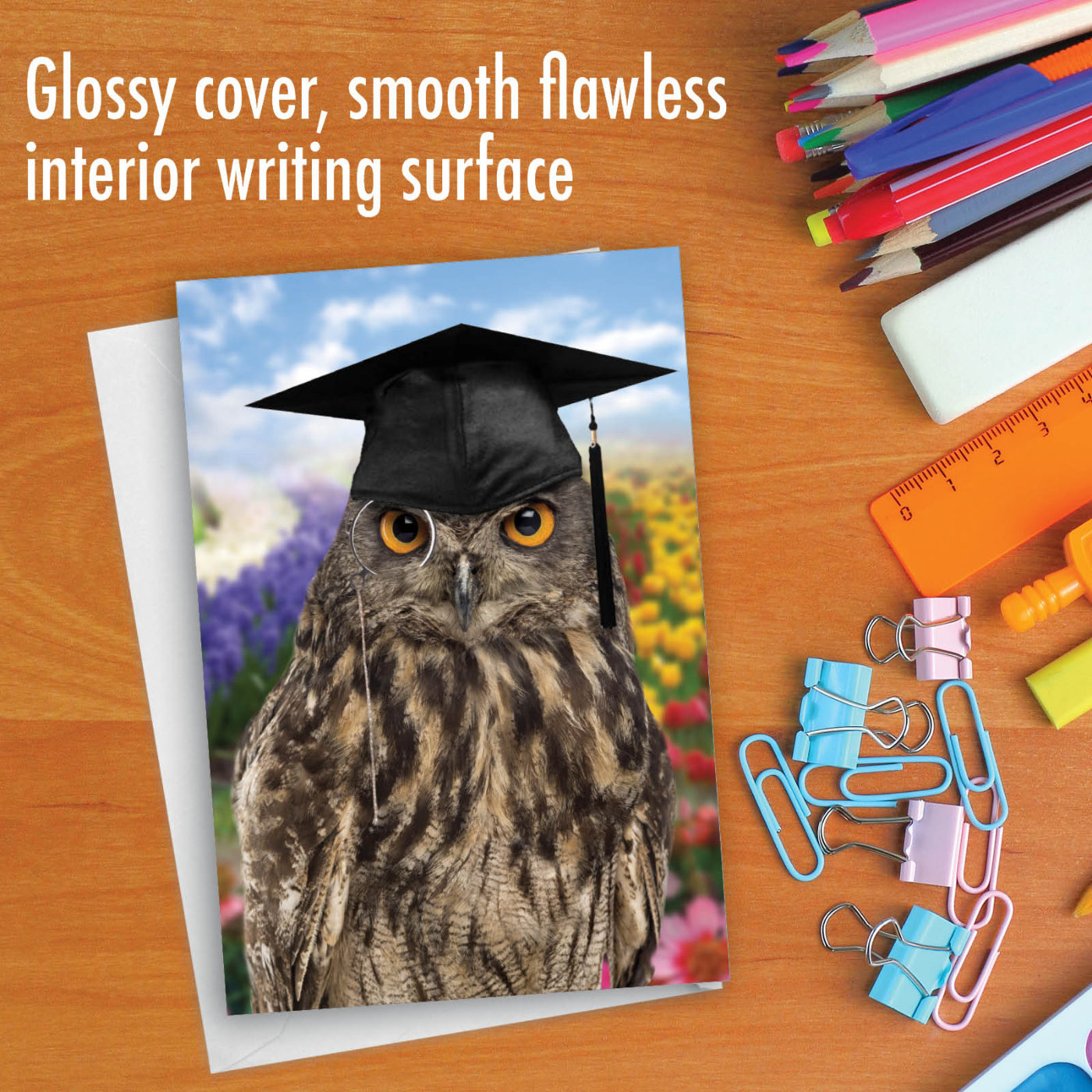 Wise Old Owl Petigreet Graduation Card