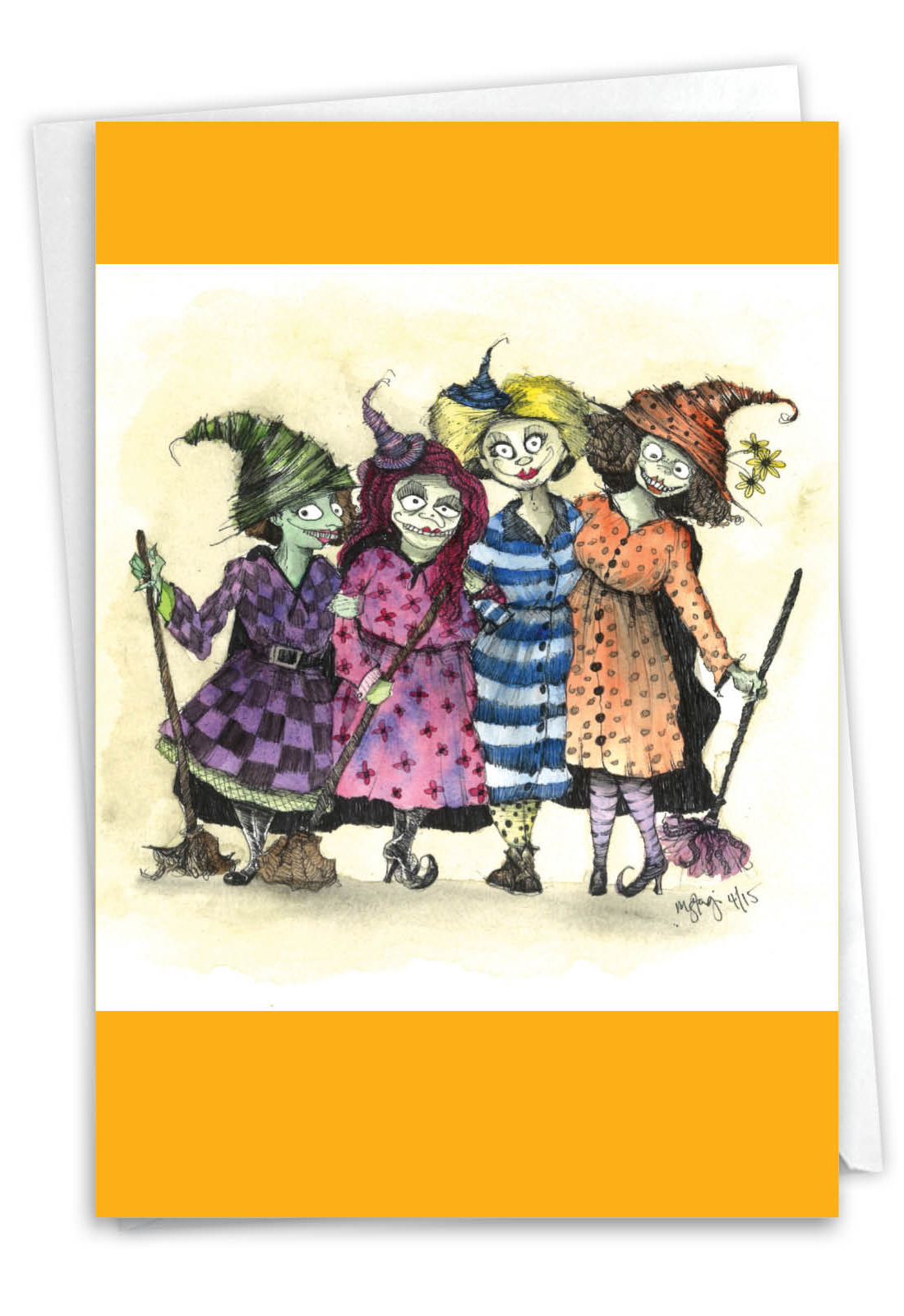 Witch Friends: Funny Halloween Card