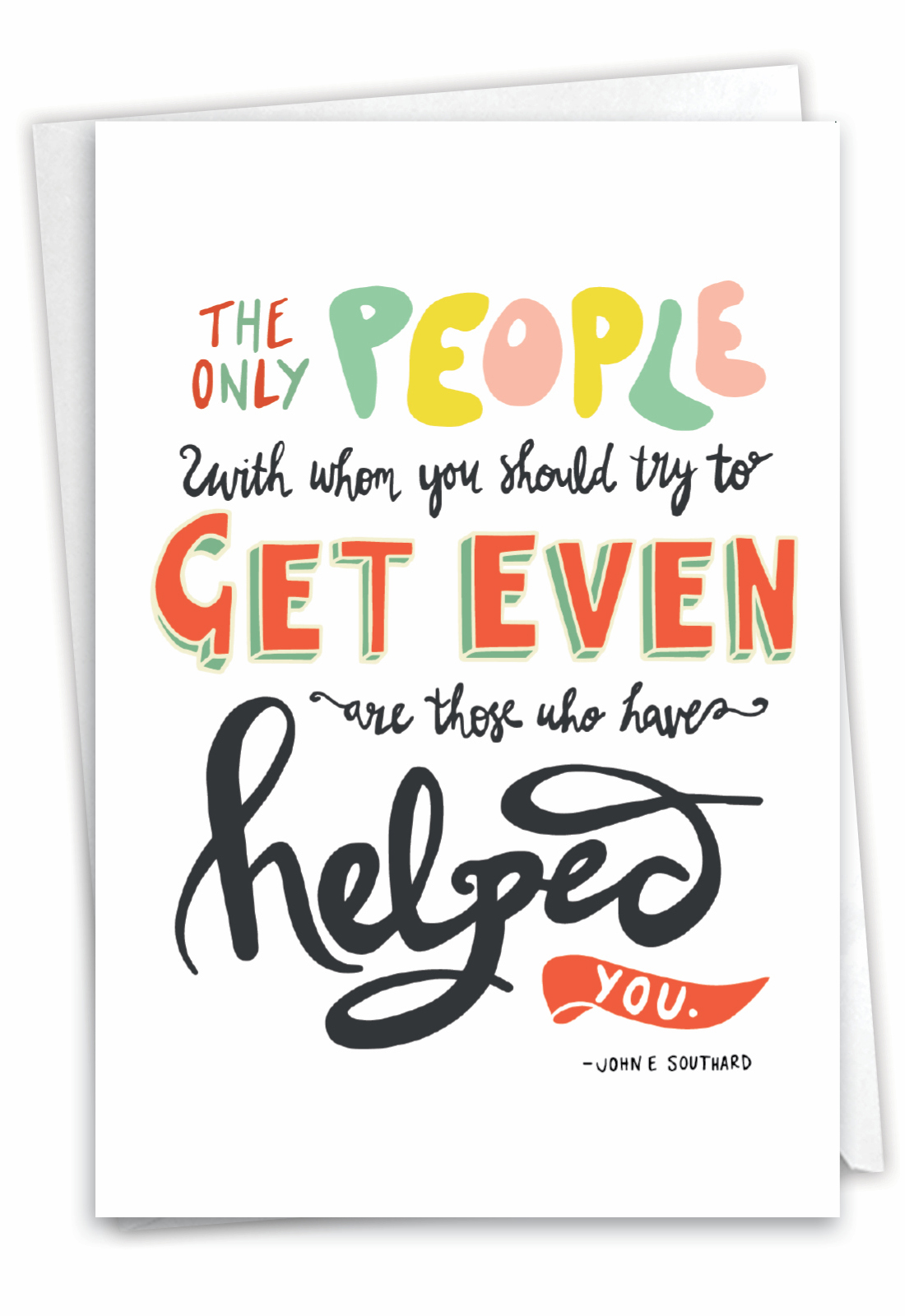 Words Of Appreciation: Stylish Thank You Greeting Card