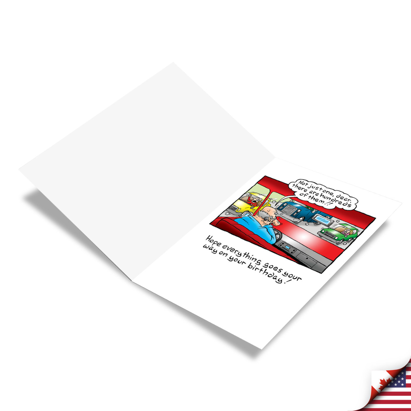 Wrong Way: Humor Birthday Card