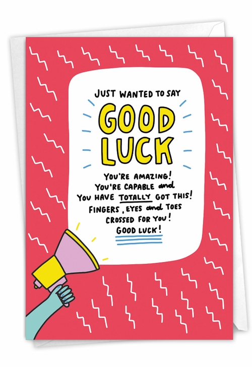 You Got This: Humorous Good Luck Card