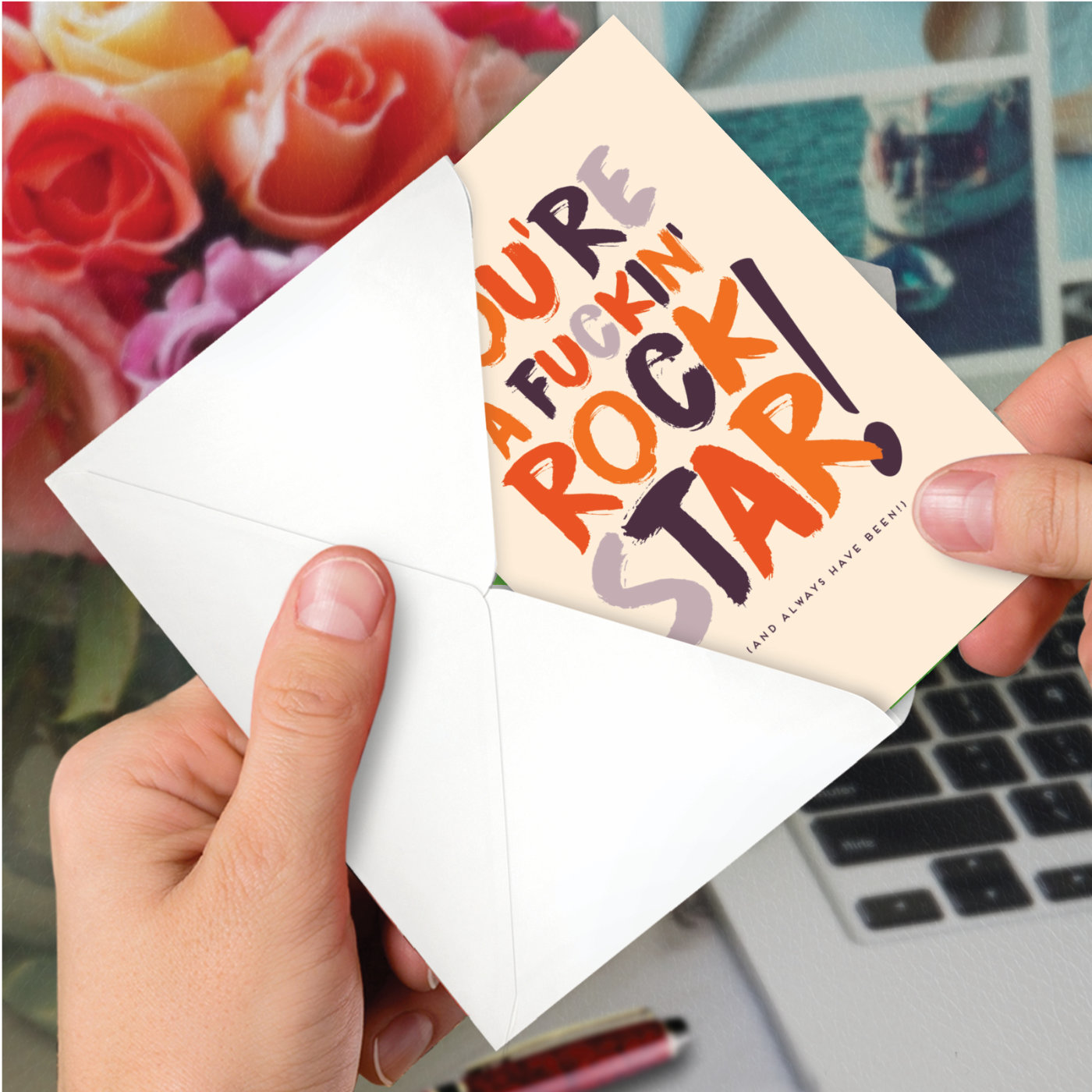 You're A Rock Star: Funny Congratulations Greeting Card