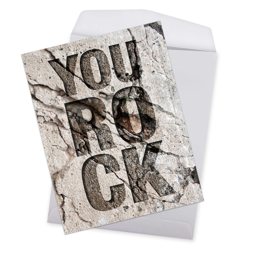 You Rock: Hilarious Congratulations Large Greeting Card