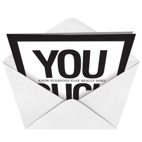 You Suck Ass Funny Passive Aggressive Congratulations Card