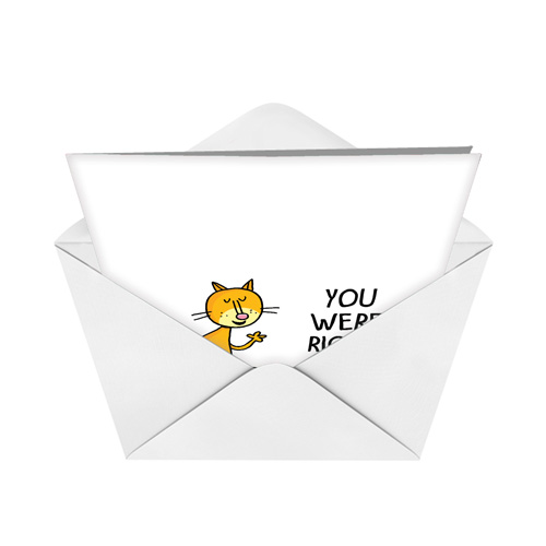 You Were Right Mother's Day Funny Paper Card