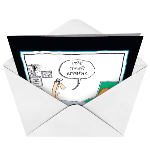 Your Appendix Get Well Card Mccoy