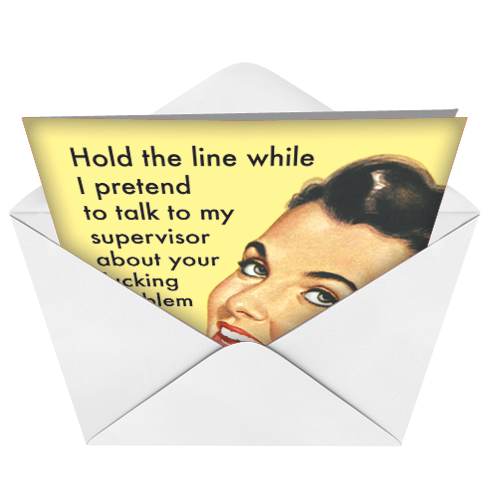 Unique Funny All Occasions Card Your Fucking Problem Blank